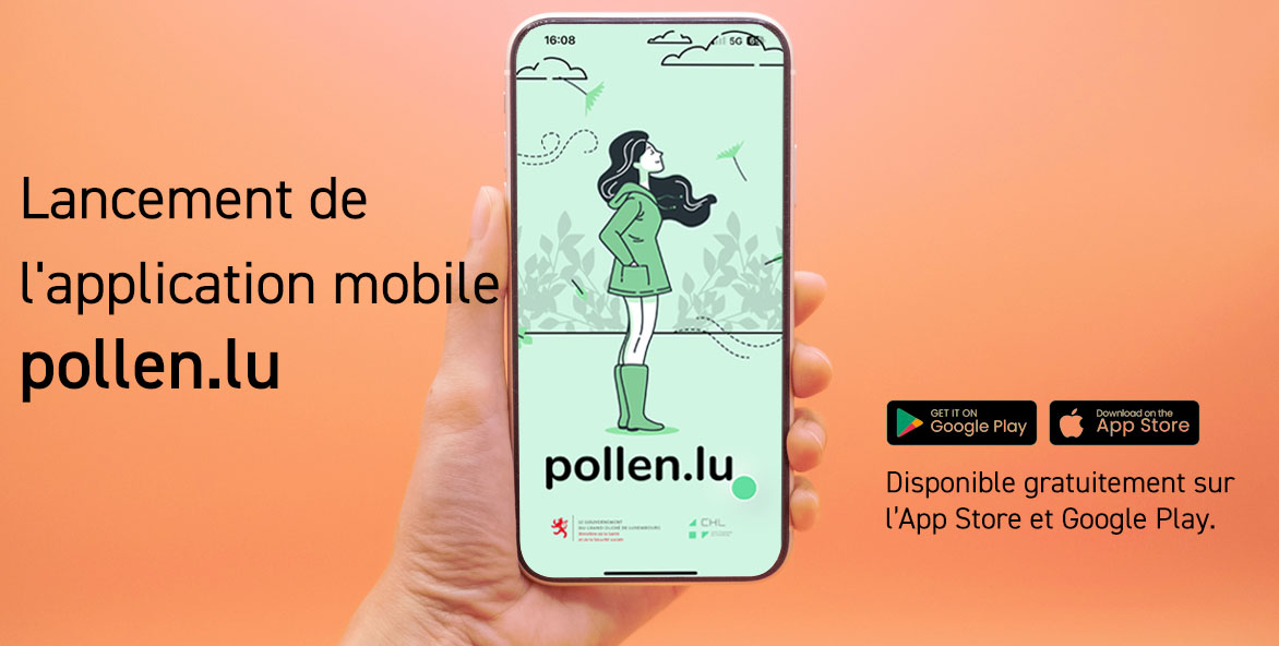 Le lancement de l'application mobile Pollen.lu offre désormais une surveillance efficace des ...