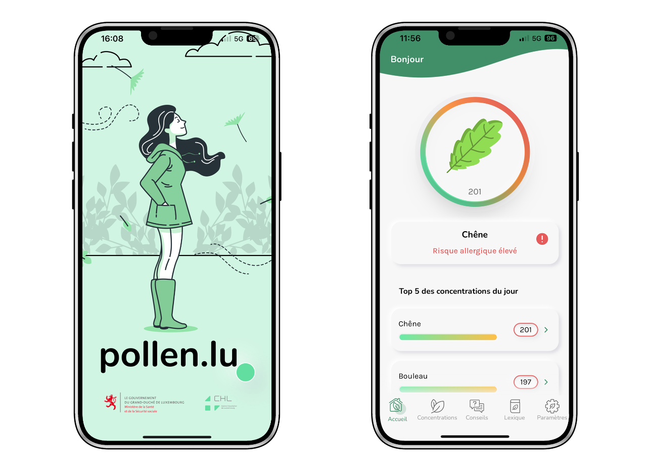 Le lancement de l'application mobile Pollen.lu offre désormais une ...